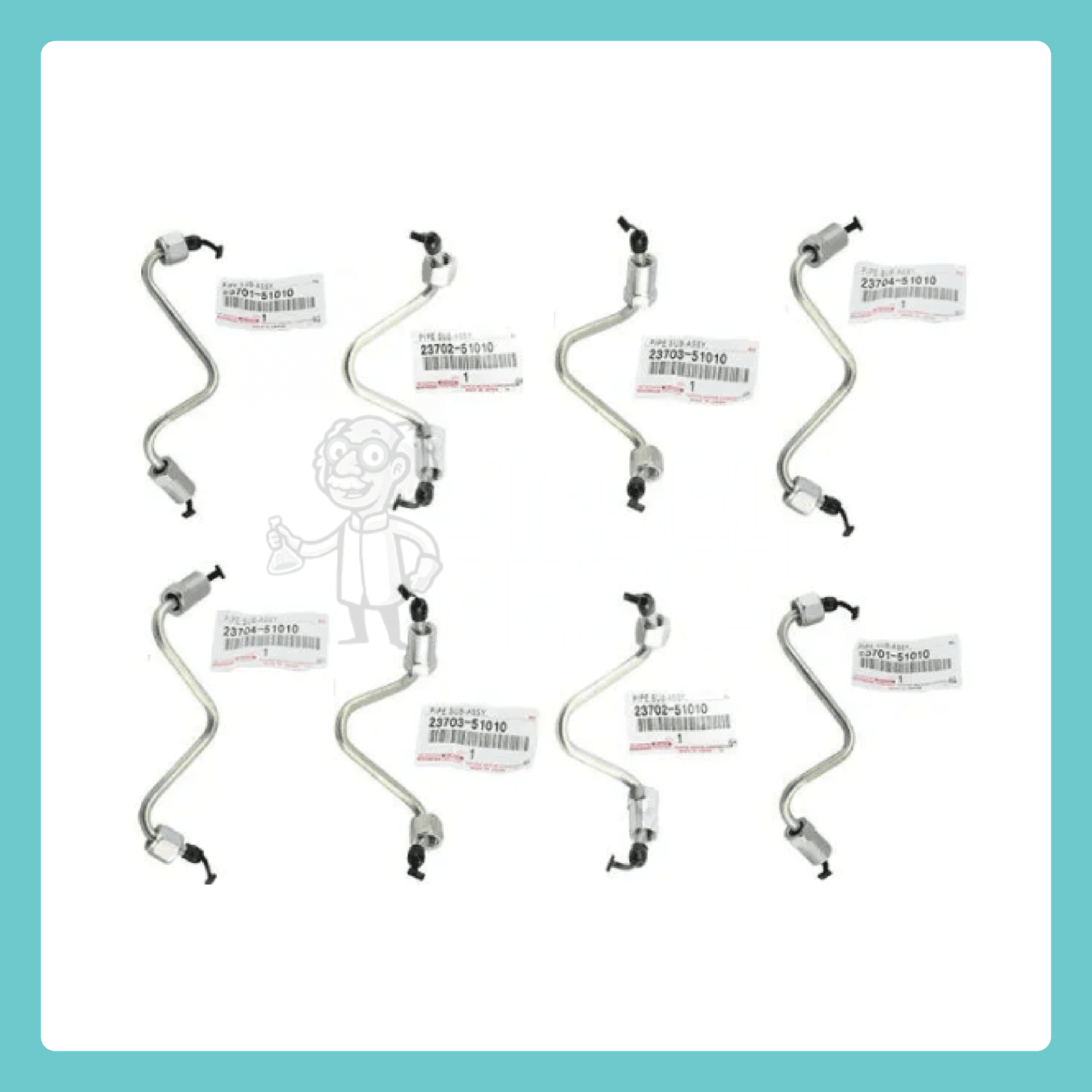 1VD Fuel Line Set For Toyota 1VD-FTV Engines (Pre-DPF) | Genuine ...